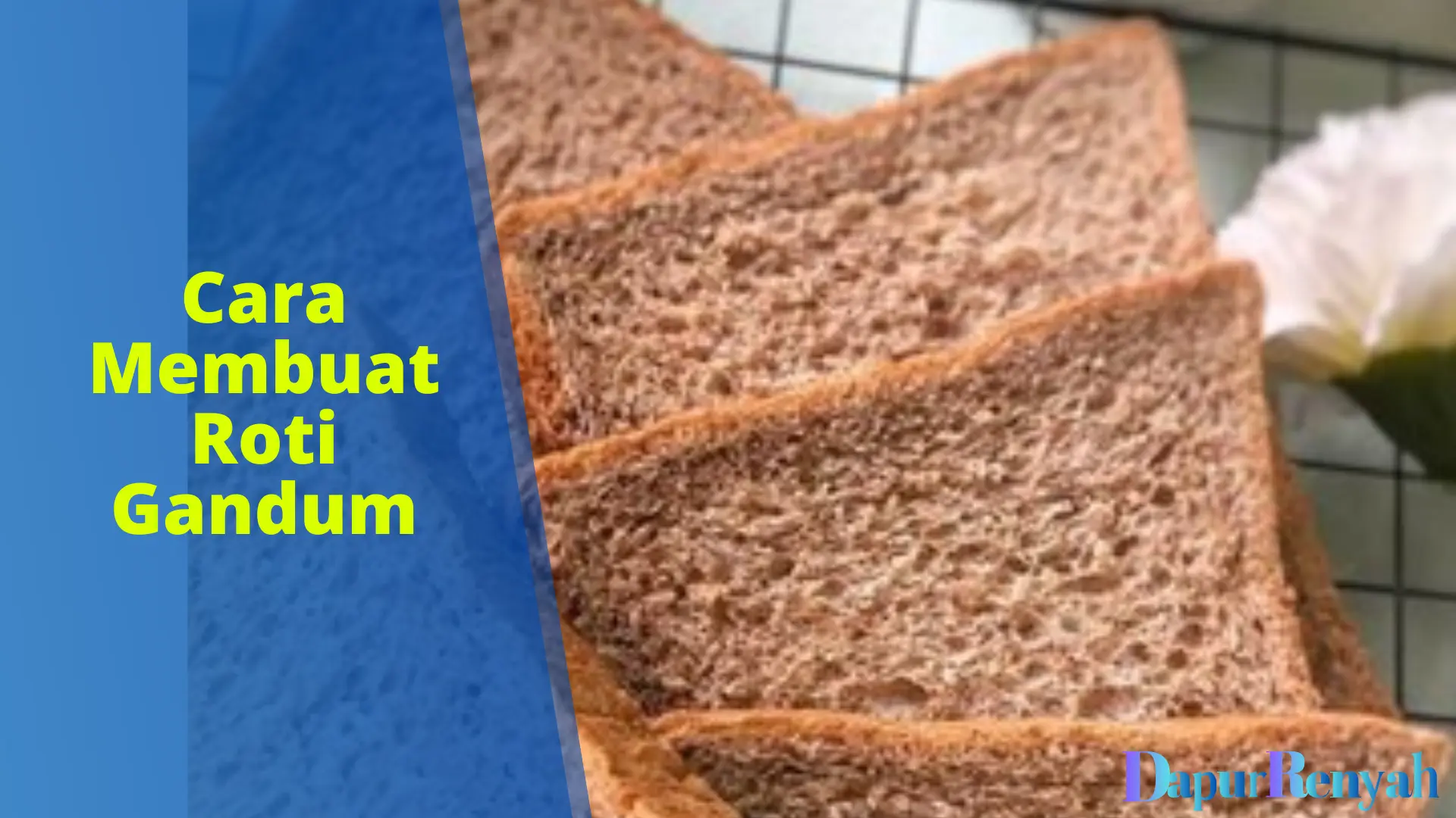 Cara Membuat Roti Gandum Yang Sehat Dan Lezat - DapurRenyah